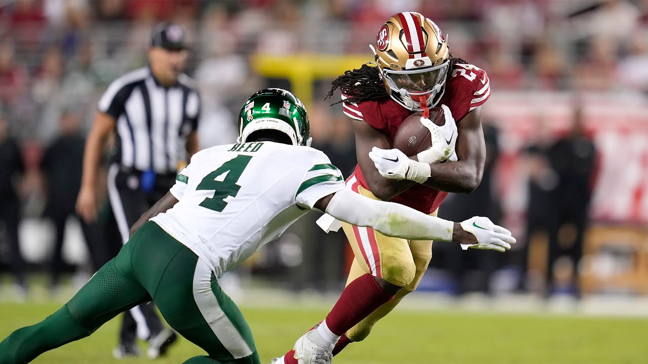 Jordan Mason's best plays vs. Jets | Week 1 - YouTube