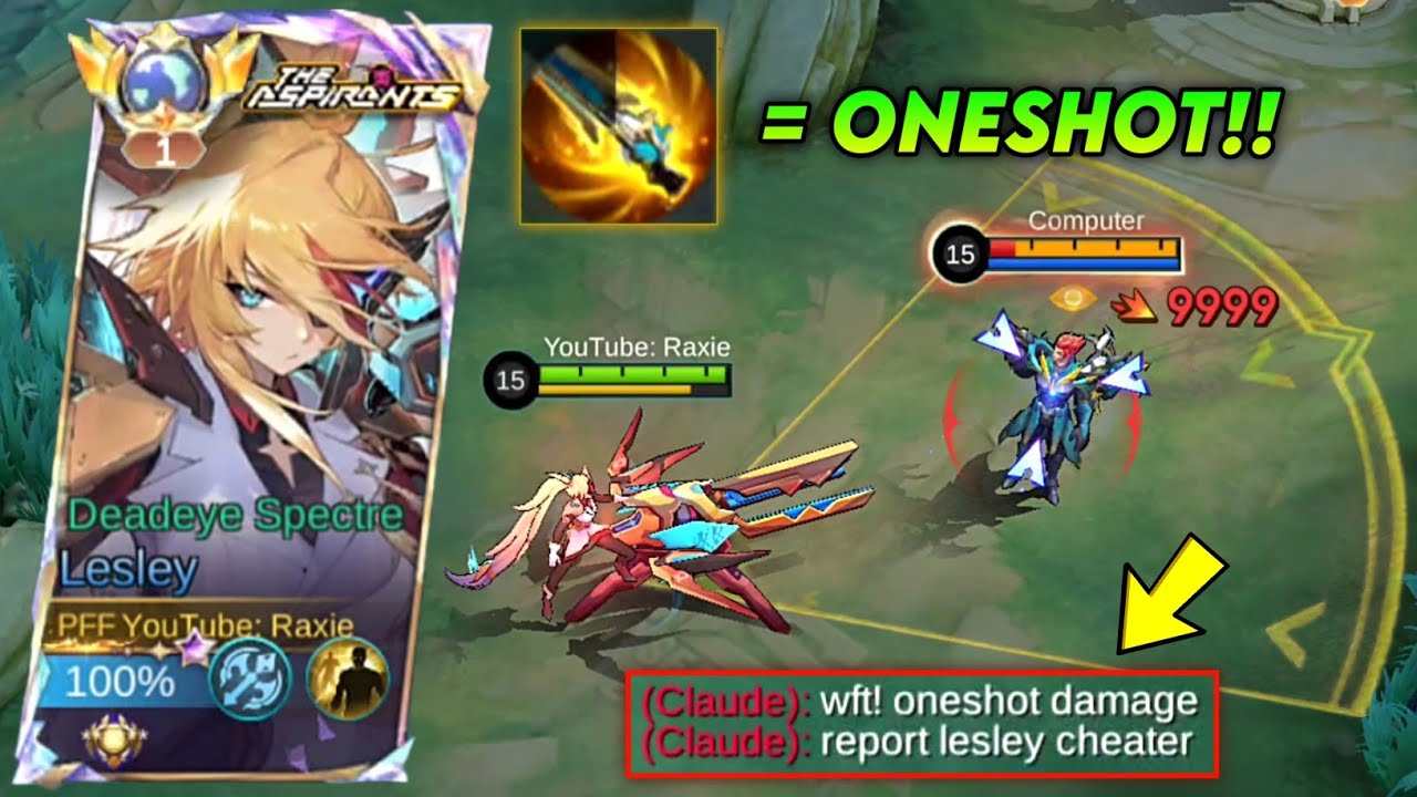 LESLEY NEW 1SHOT BUILD TO RANK UP FAST THIS NEW SEASON!!😎 (100% ...