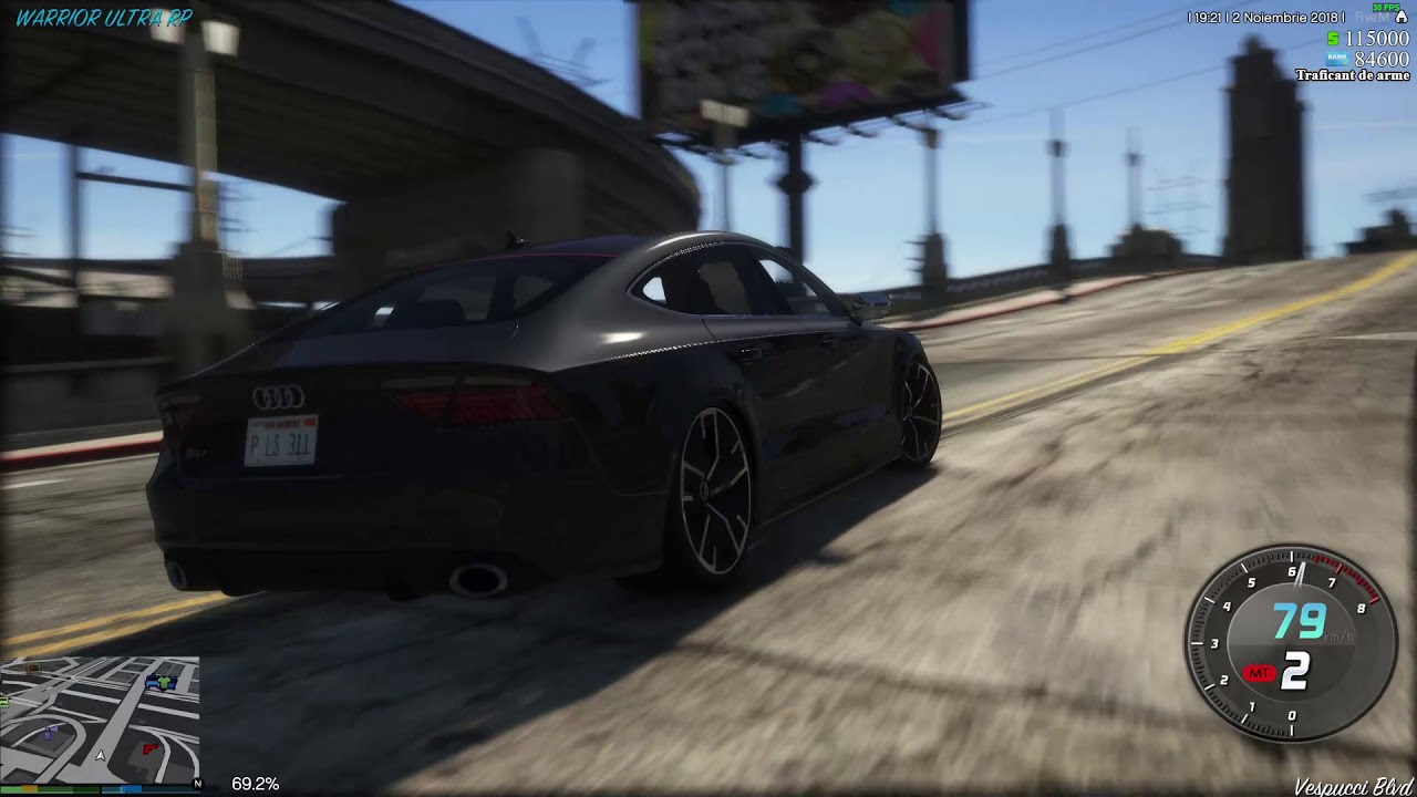 Fivem Warrior URP: Test NVR graphic mod (4k30fps) - YouTube