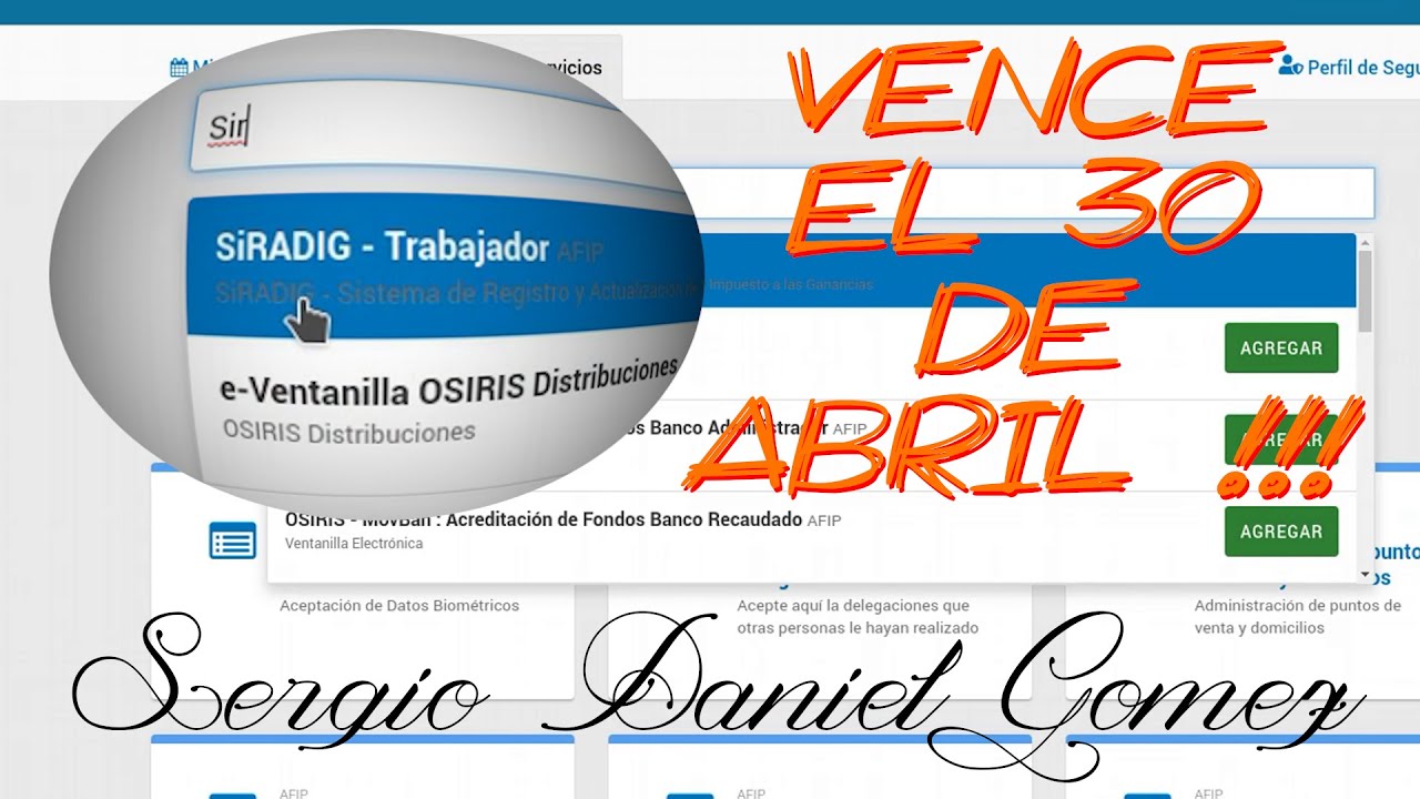 SiRADIG - Formulario F.572web Cómo presentarlo, vence el 30/04/2020 ...