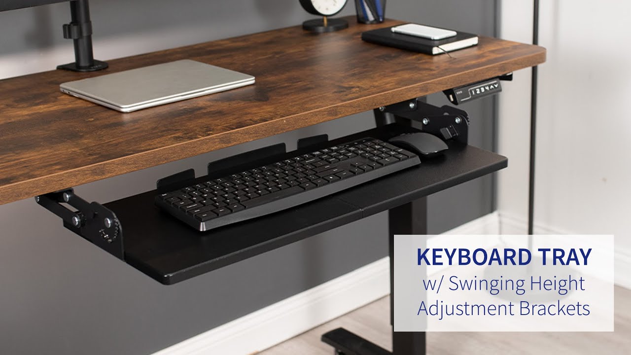 MOUNT-KB08S Under Desk Keyboard Tray with Swinging Height Adjustment by ...