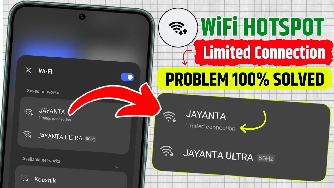 (Solved) Limited Connection Problem In WiFi, Hotspot Limited Connection ...