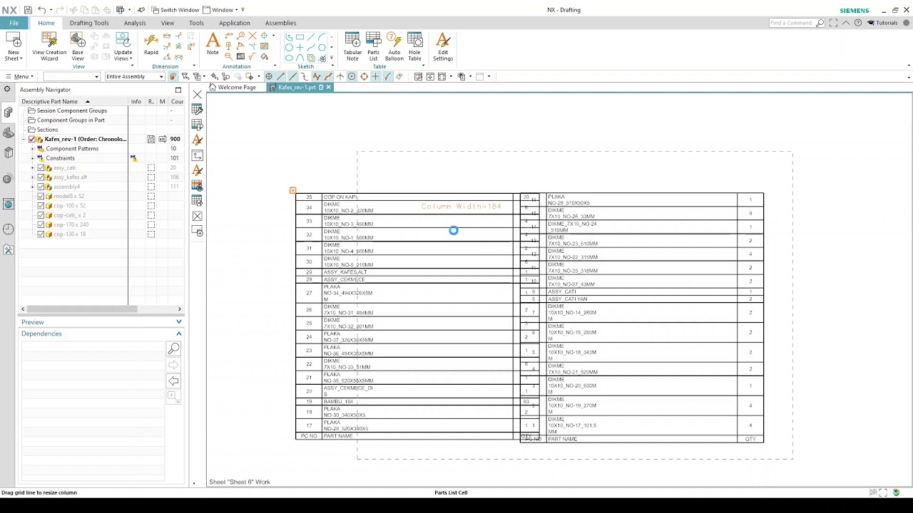 Missing Parts on Parts List in NX - YouTube