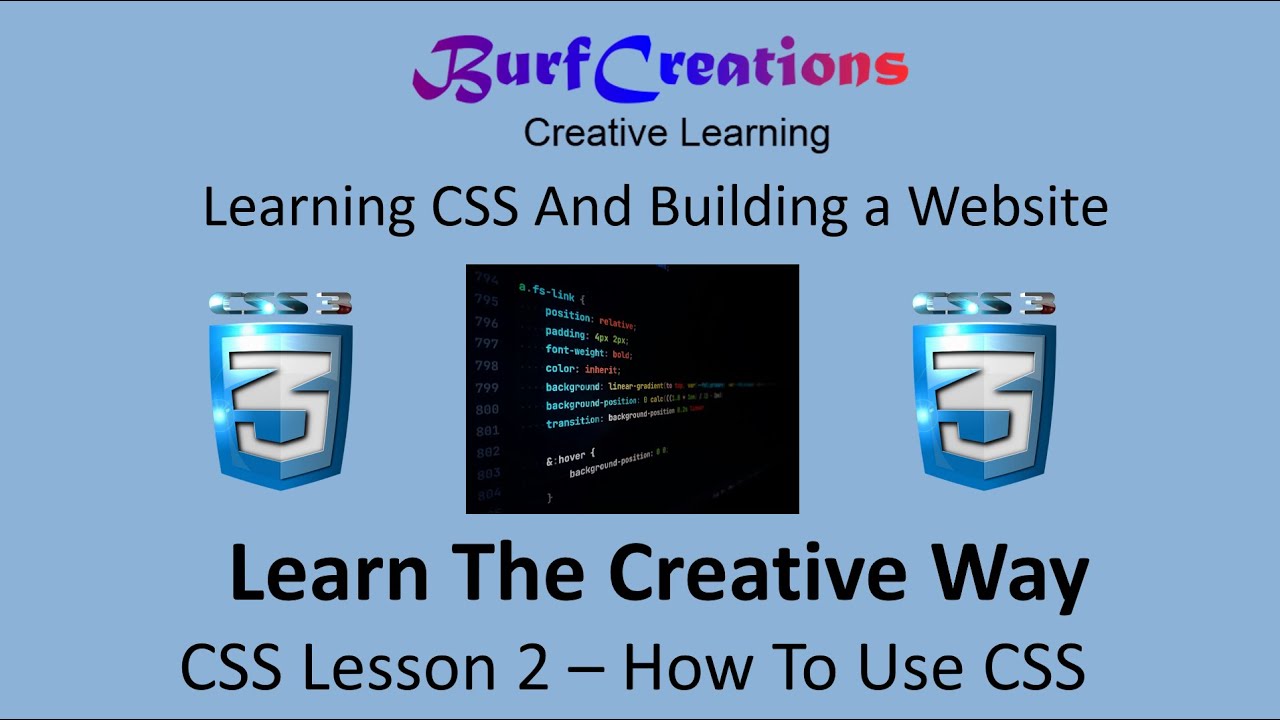 Css Lesson 2 How To Set Up Css Youtube 6502