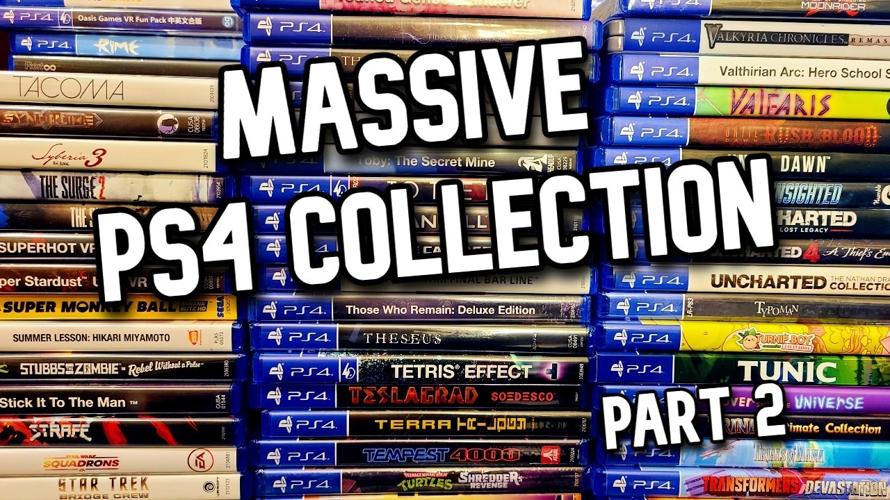 My Massive Physical PlayStation 4 (PS4) Collection - Part 2 - YouTube