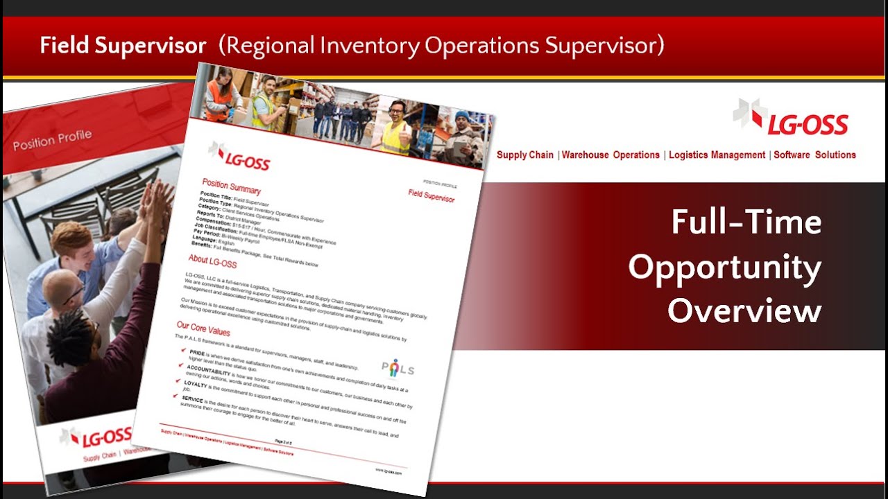 LG-OSS Field Supervisor Audio Video Overview - YouTube