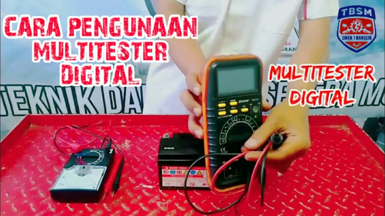 CARA PENGGUNAAN MULTITESTER DIGITAL - YouTube