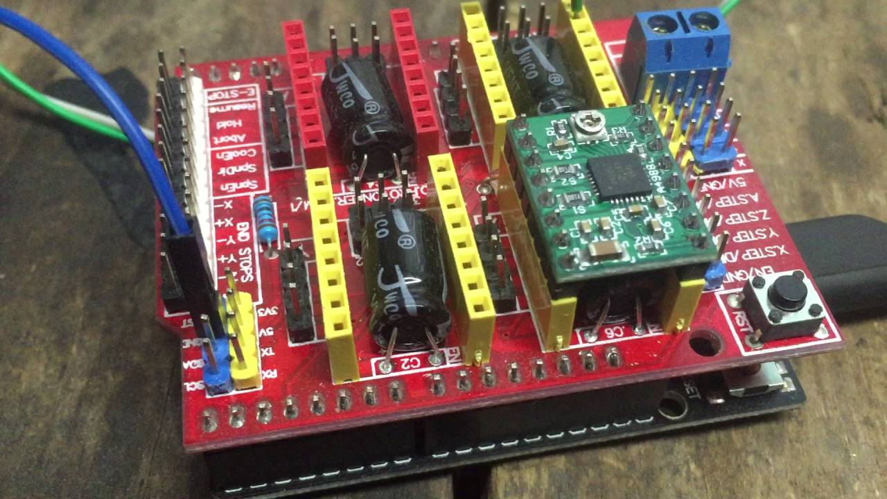 G code sender + arduino cnc+ TB6560 - YouTube