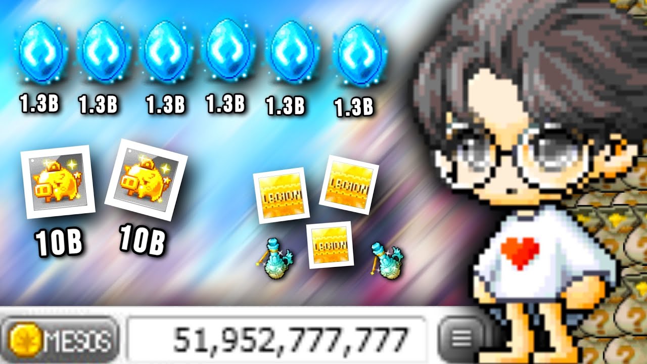 How to Make 50b Meso PER WEEK In Maplestory Reboot - YouTube
