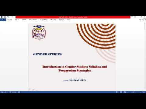 Introduction to Gender Studies: Syllabus and Preparation Strategies ...