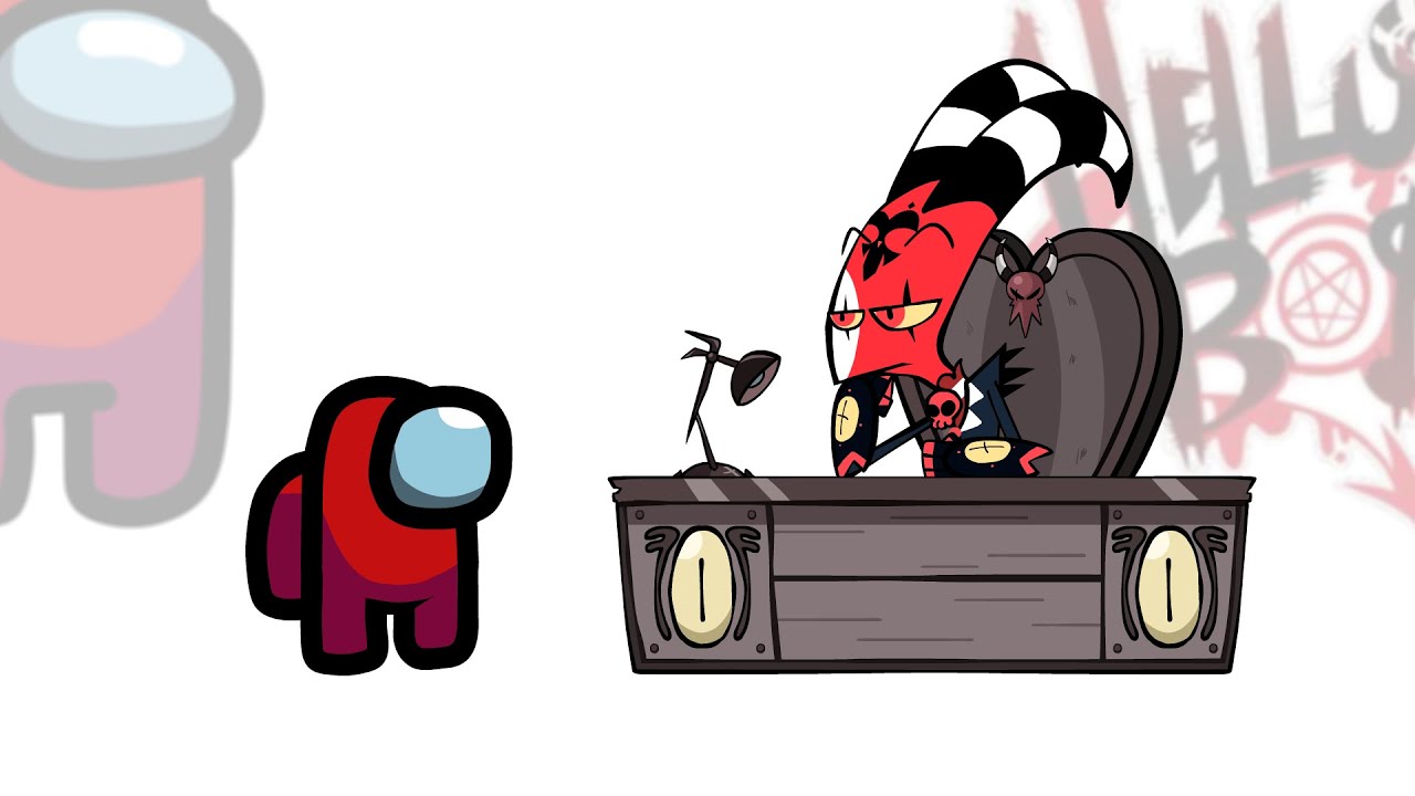 Mini Crewmate Kills HELLUVA BOSS Characters | Among Us - YouTube