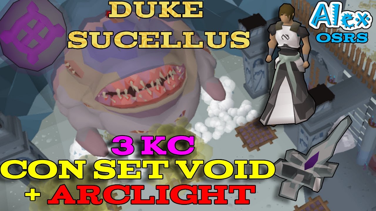 OSRS DUKE SUCELLUS CON SET VOID + ARCLIGHT 3KC @AlexOSRS - YouTube