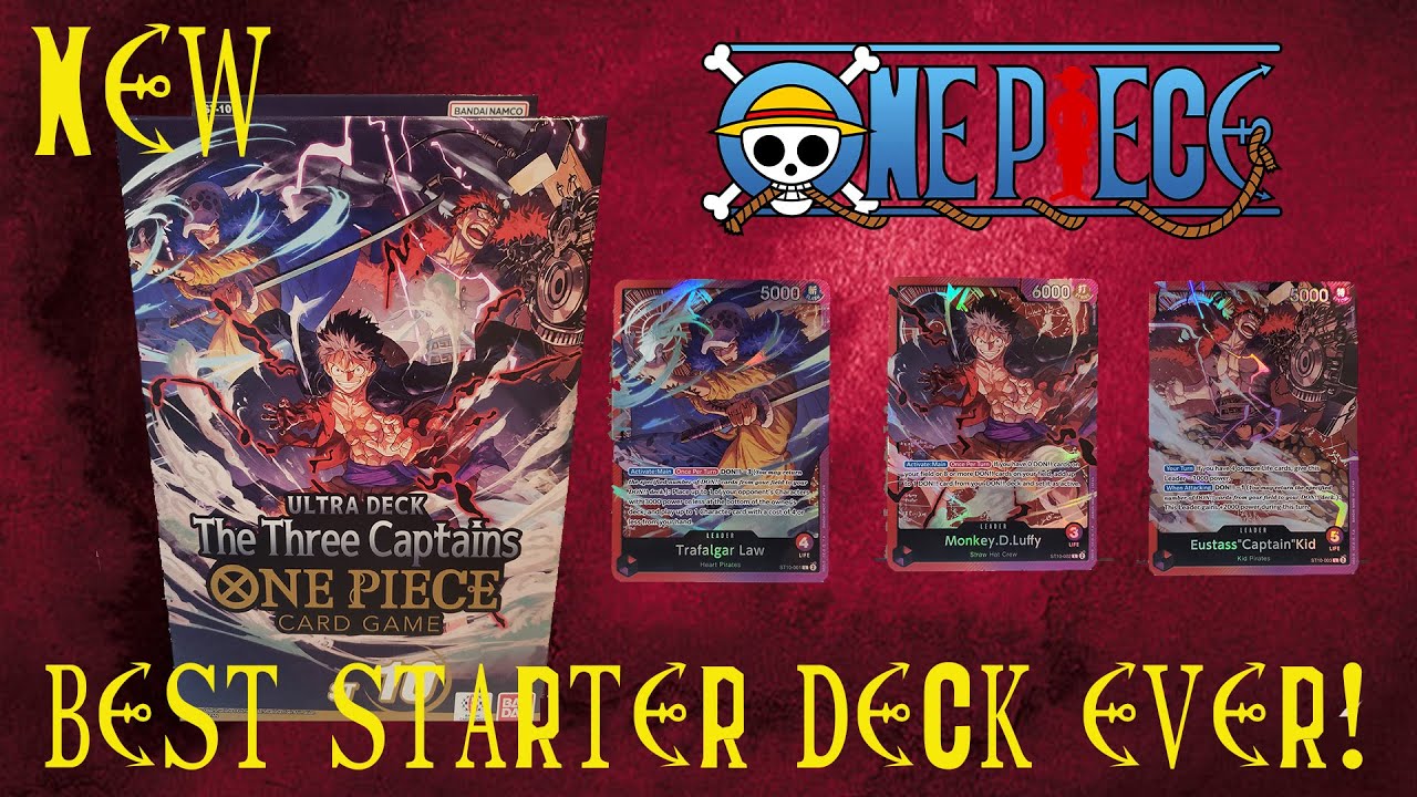 Opening *NEW* Bandai One Piece Ultra Deck The Three Captains - YouTube