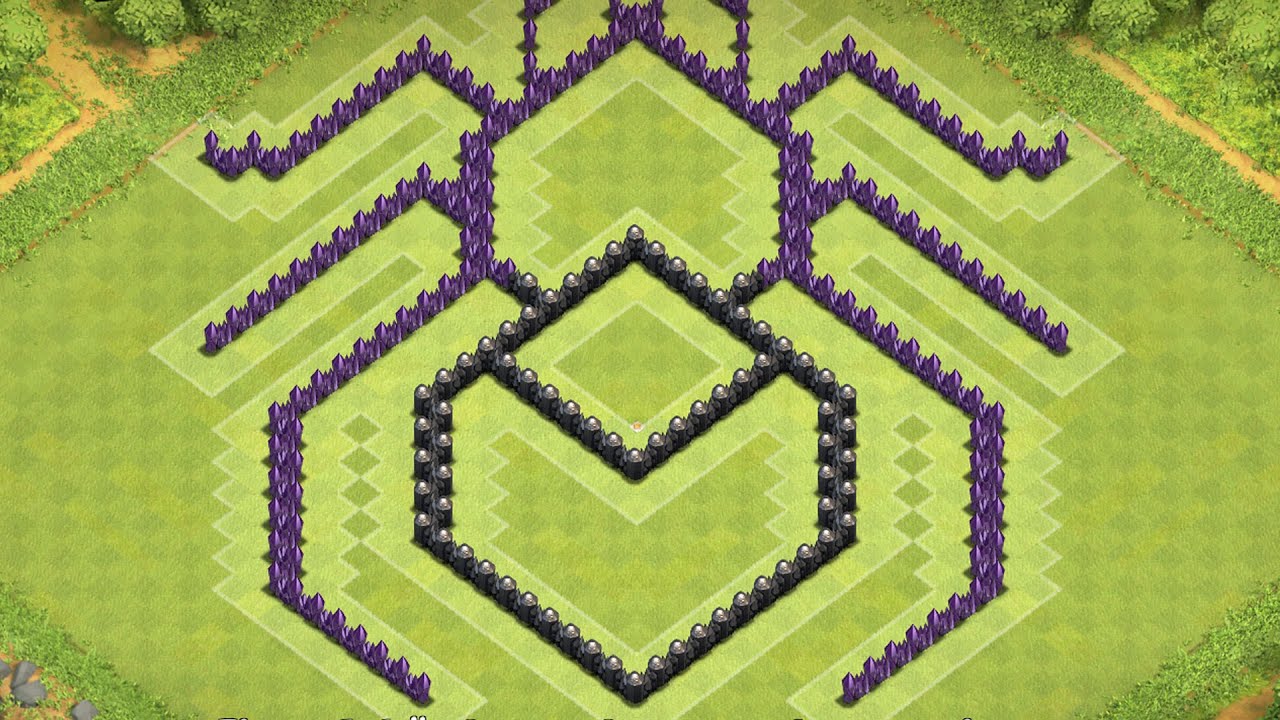 CLASH OF CLANS | TH8 FUNNY BASE | [Spider] - YouTube
