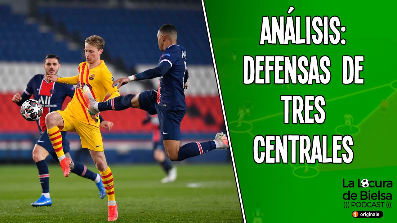 Análisis táctico: tipos de defensas de tres centrales - YouTube