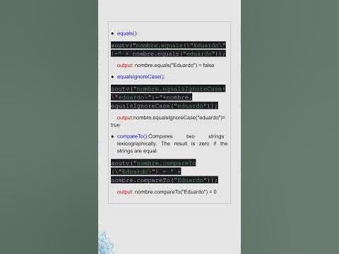 Methods about String Class in Java - YouTube