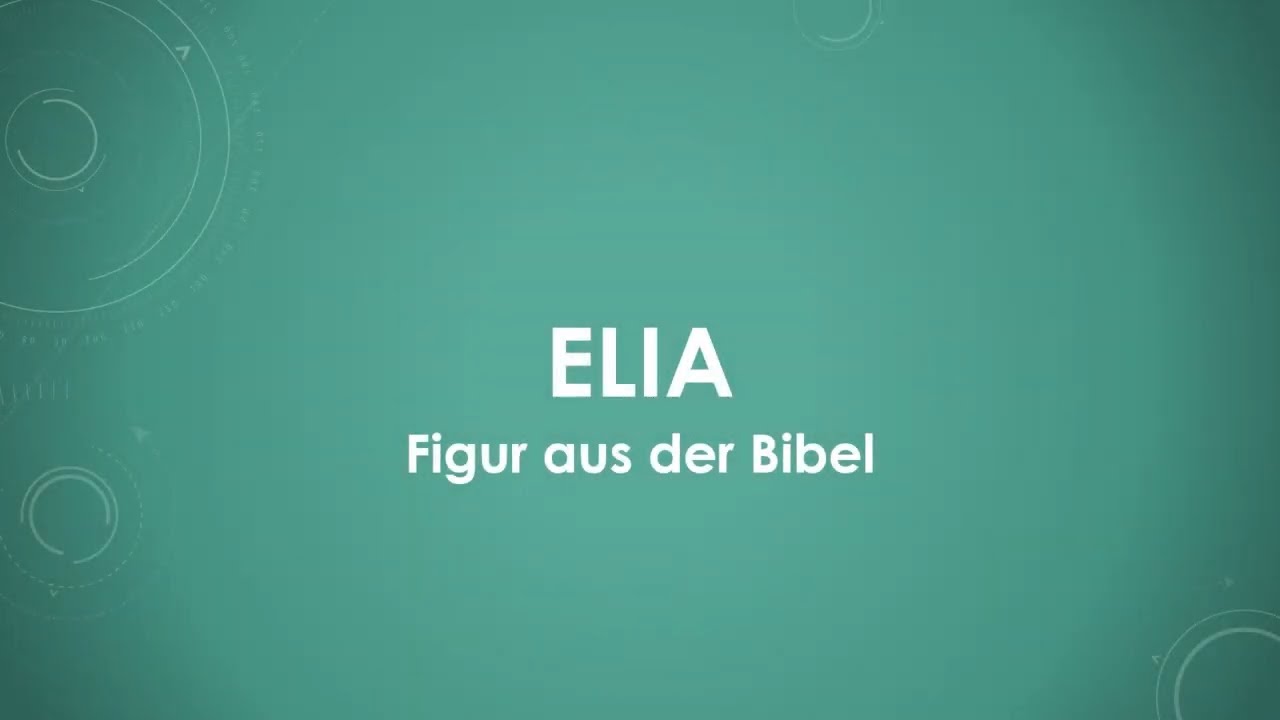 Elia (Bibel) einfach und kurz erklärt - YouTube