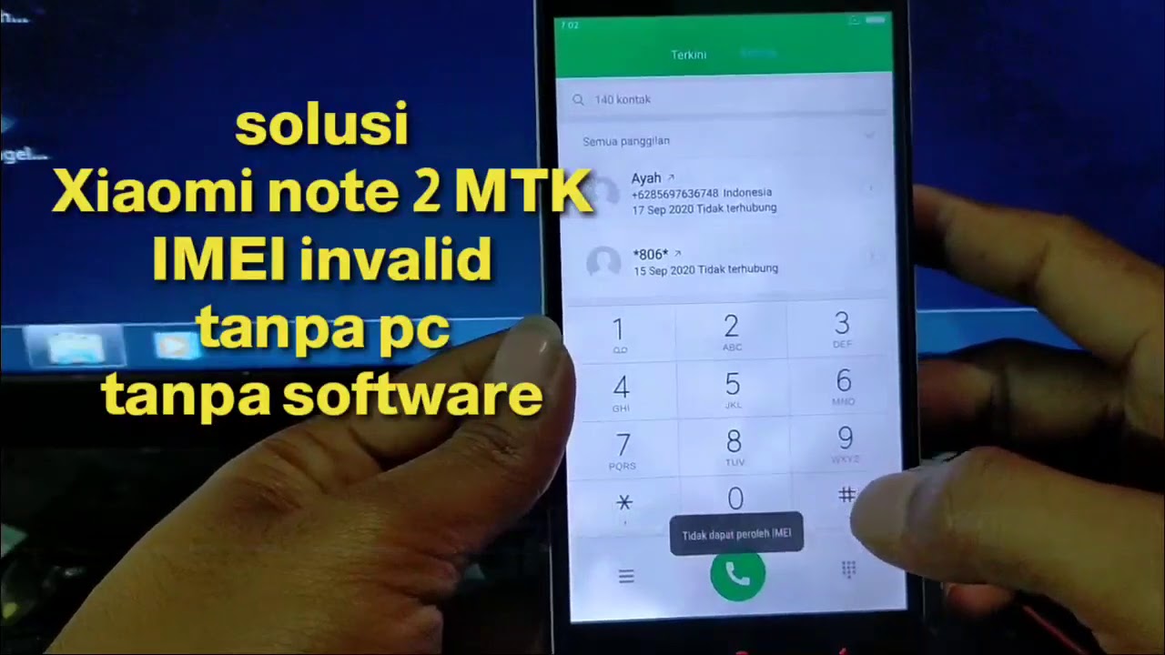 Solusi untuk Xiaomi note 2 mtk IMEI hilang - YouTube