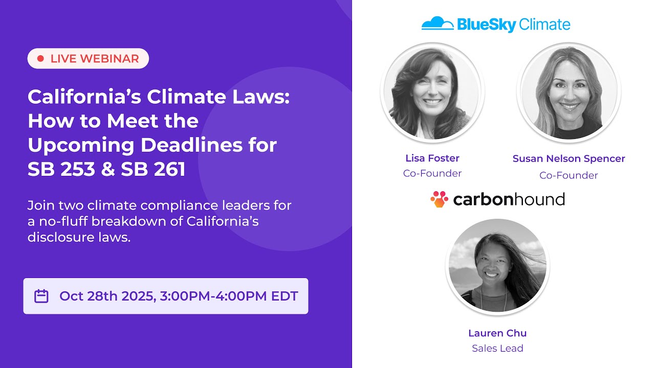 Important Updates to California Climate Laws: SB 253 and SB 261 ...