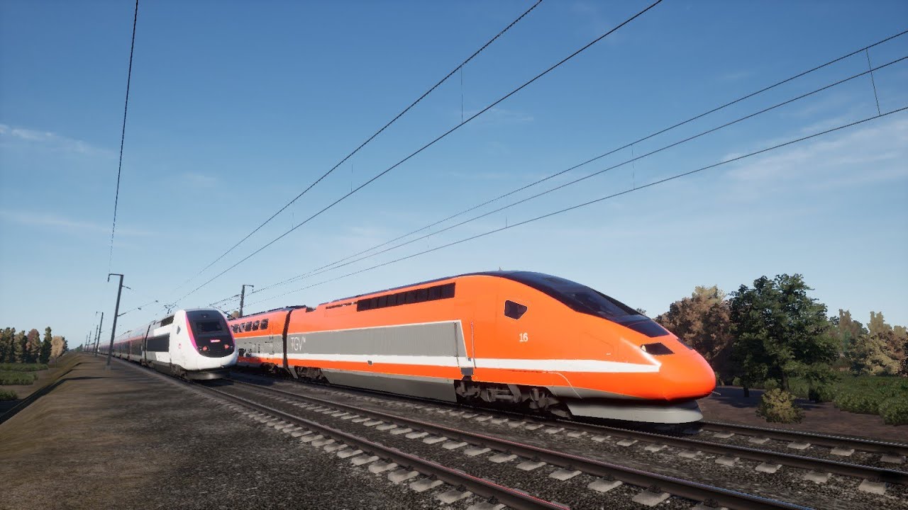 Train Sim World 3® Le TGV orange rame 16 2 - YouTube