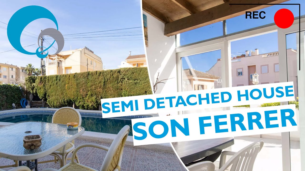 Detached house with pool, garden and terraces in Son Ferrer for sale ...