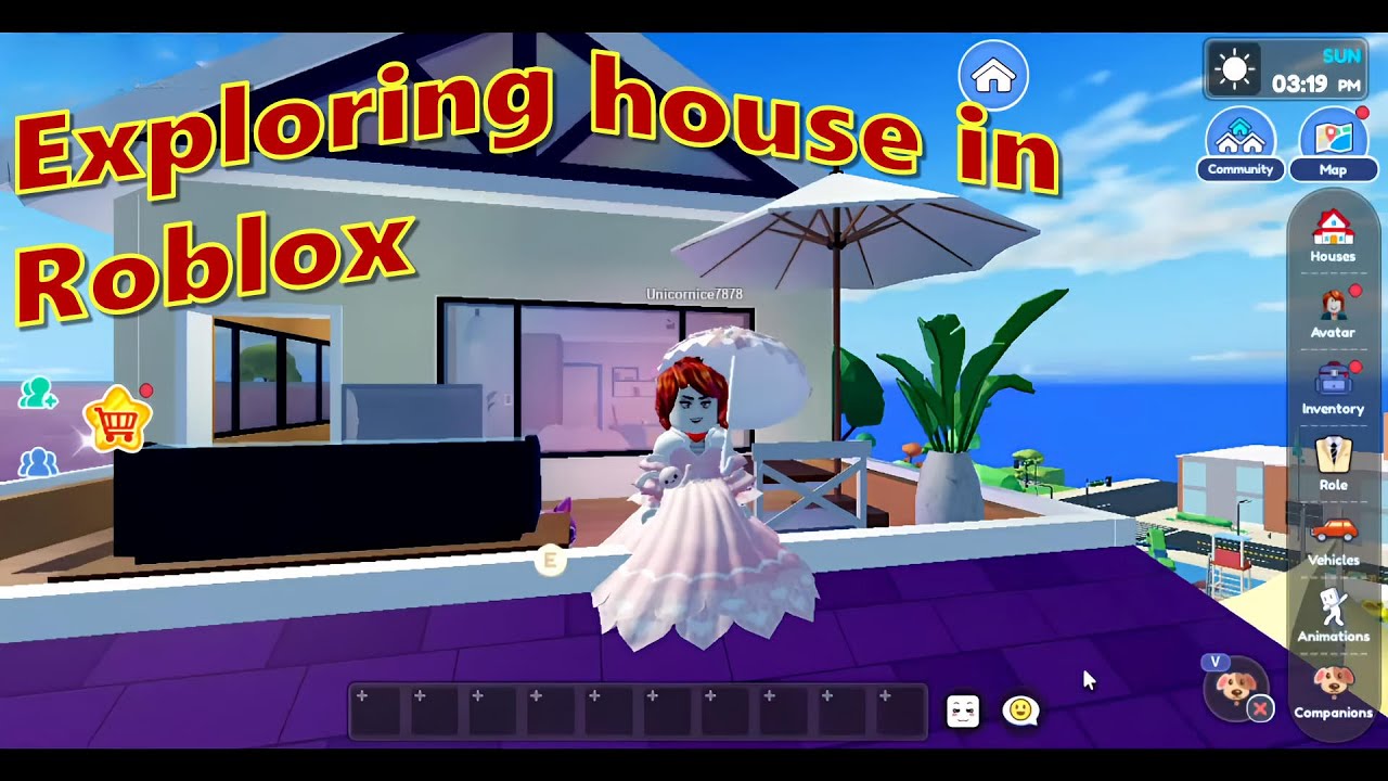 Exploring house in Roblox - YouTube