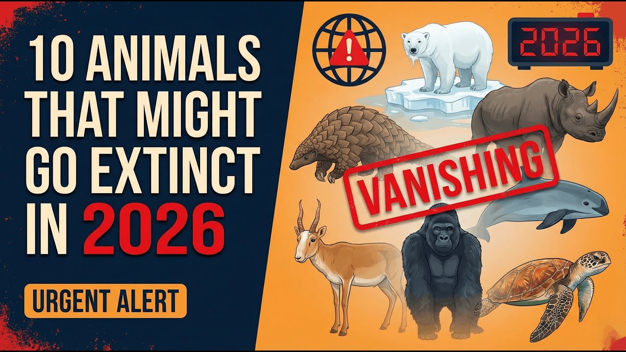 10 Animals That Might Go Extinct by 2026 😢 - YouTube