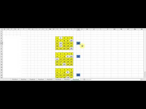 Matrizes da lotofacil 20 21 e 22 dezenas