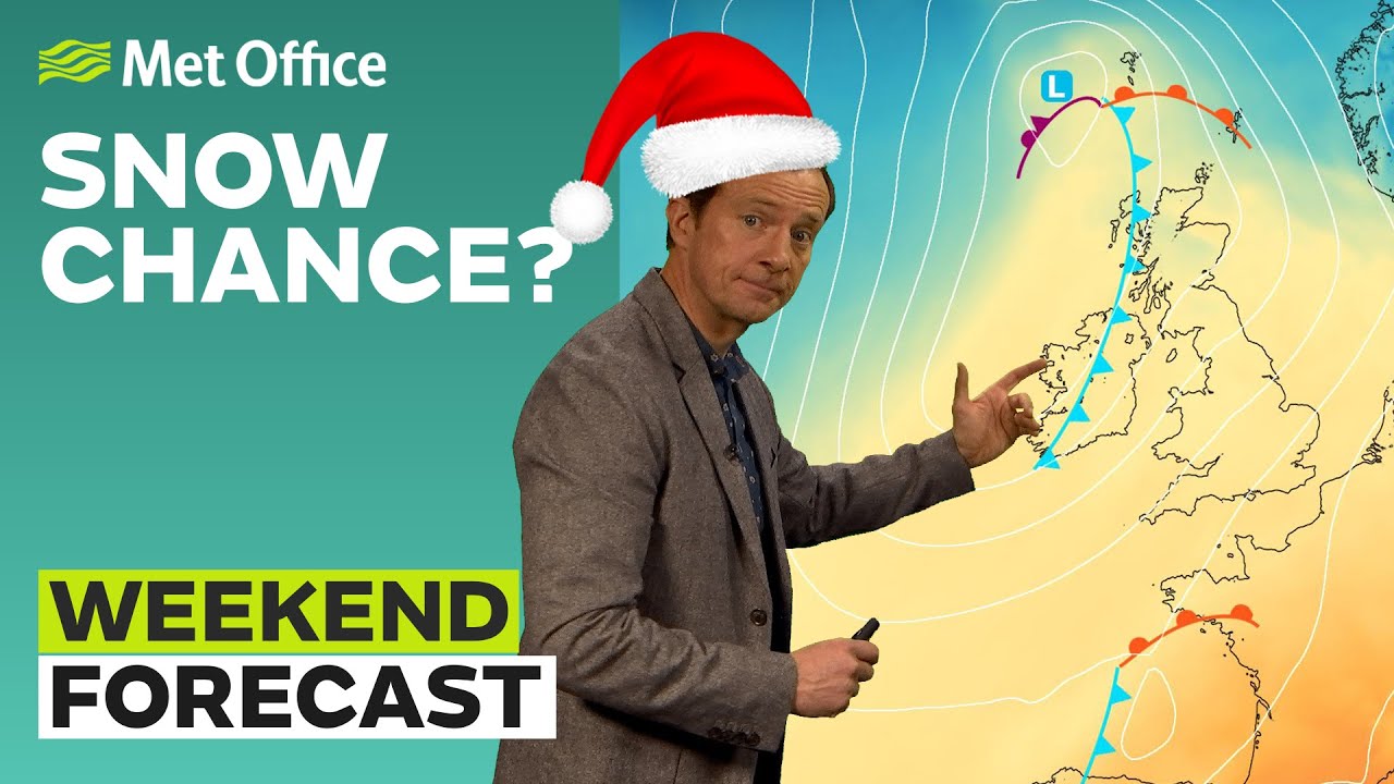 Weekend weather 22/12/22 - Rain or snow on Christmas Day? - Met Office ...