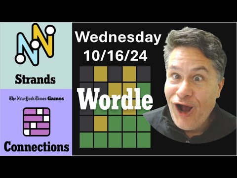 Art Plays Wordle, Strands, And Connections For 10/16/24 - YouTube