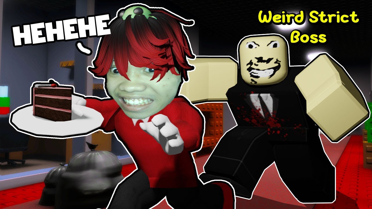 Weird Strict Boss | KINUHA KO YUNG CAKE NYA!!! | Roblox - YouTube