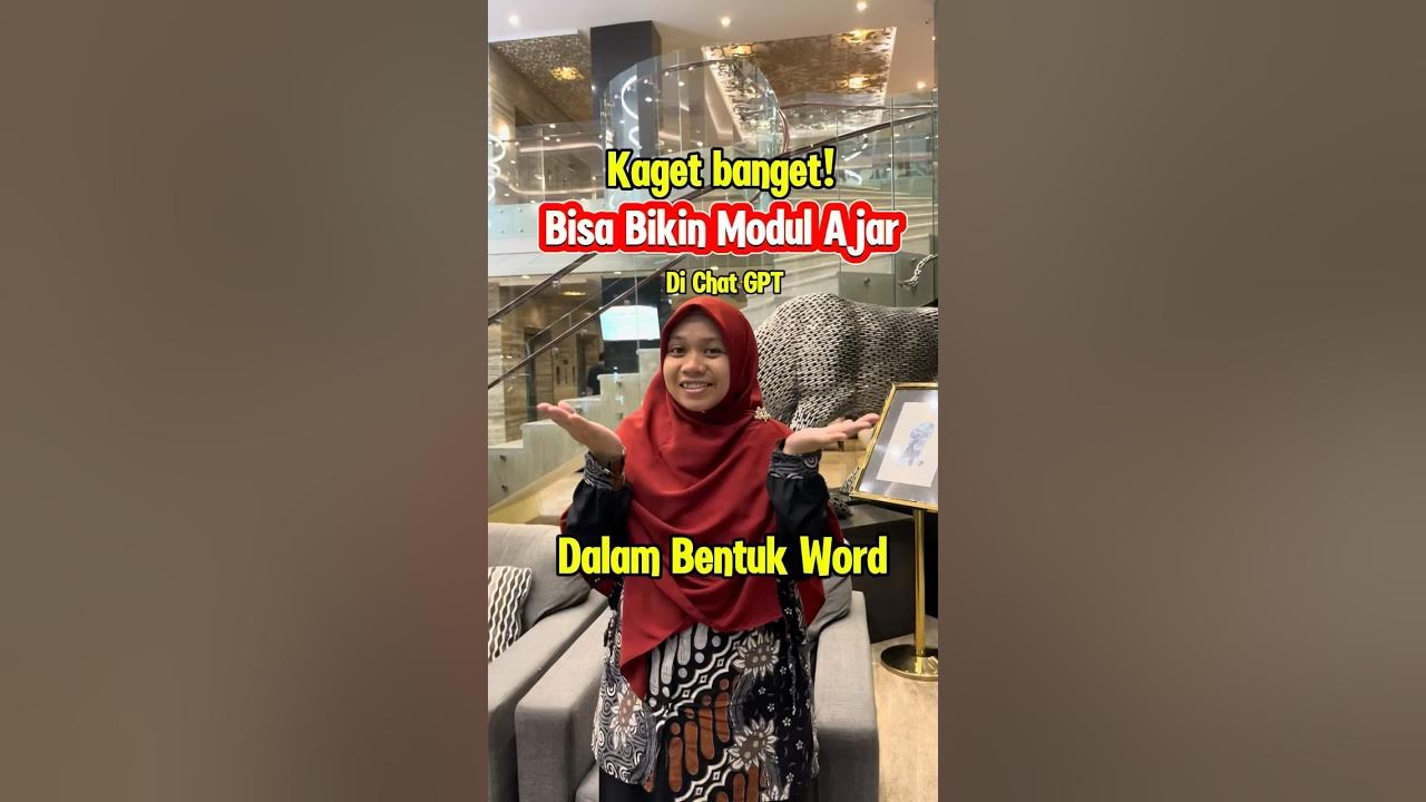 ️ Tutorial Membuat Modul Ajar Berdiferensiasi Langsung Bentuk Word - Tinggal Download #chatgpt ...