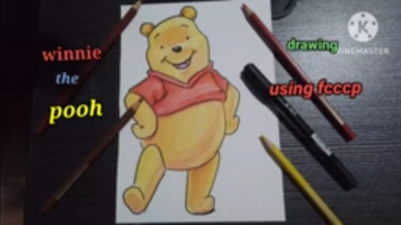 Winnie the Pooh drawing tutorial..how to draw Winnie the Pooh..? - YouTube