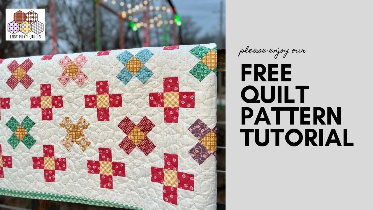 Come to the Garden Quilt Tutorial (with FREE PDF PATTERN) - YouTube
