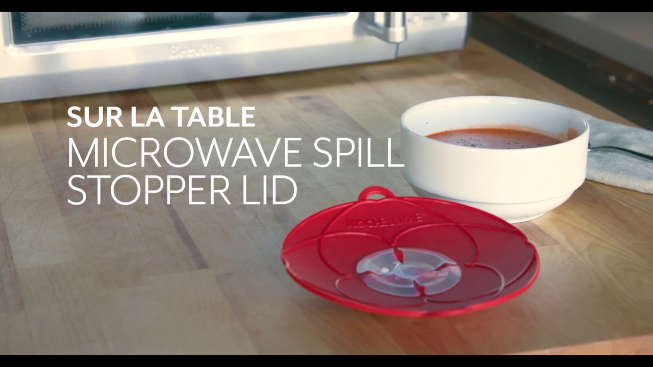 Sur La Table Silicone Spill Stopper Lid - YouTube