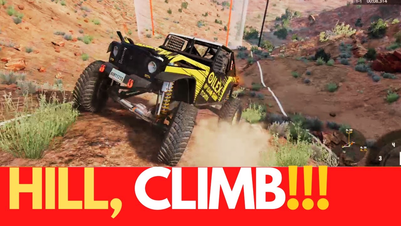 BeamNG drive, HILL CLIMB - YouTube