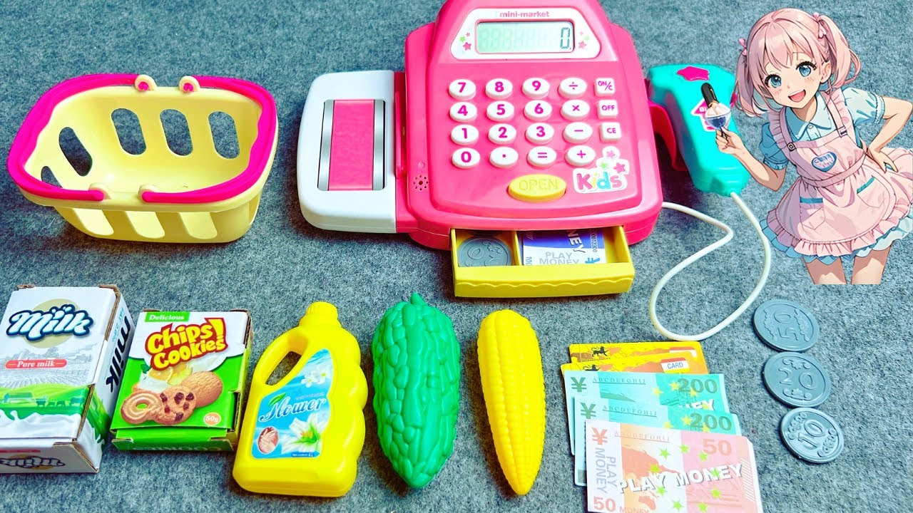 7 Minutes Satisfying with Unboxing Cute Cash Register ASMR | Toys Asmr ...