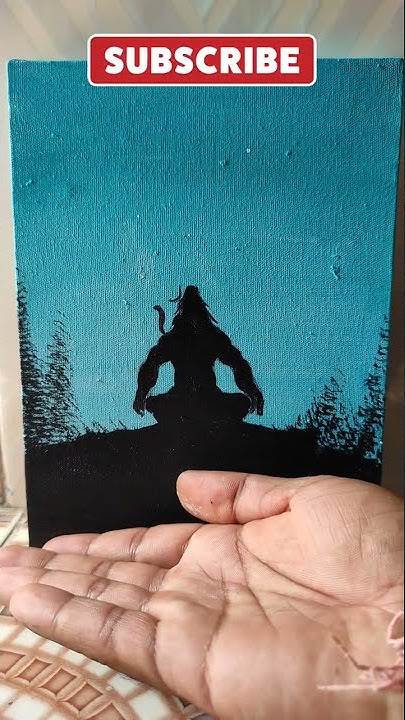 Har Har Shambhu Mahadev Glow in Dark Painting - YouTube