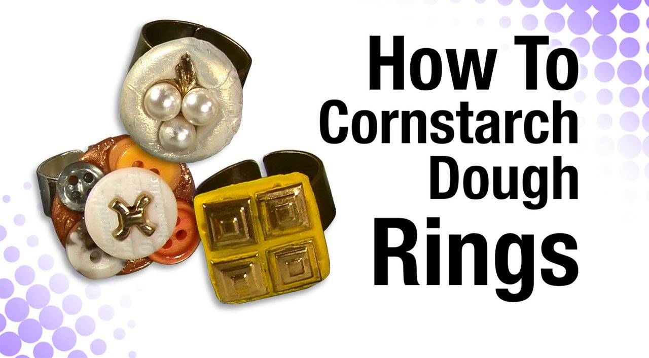 How To Cornstarch Dough Rings - YouTube