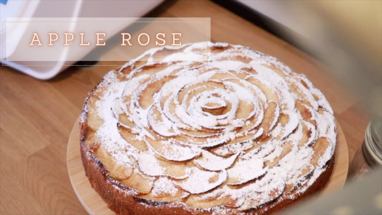 Apple Rose | Apple Cake for cold Winter - YouTube
