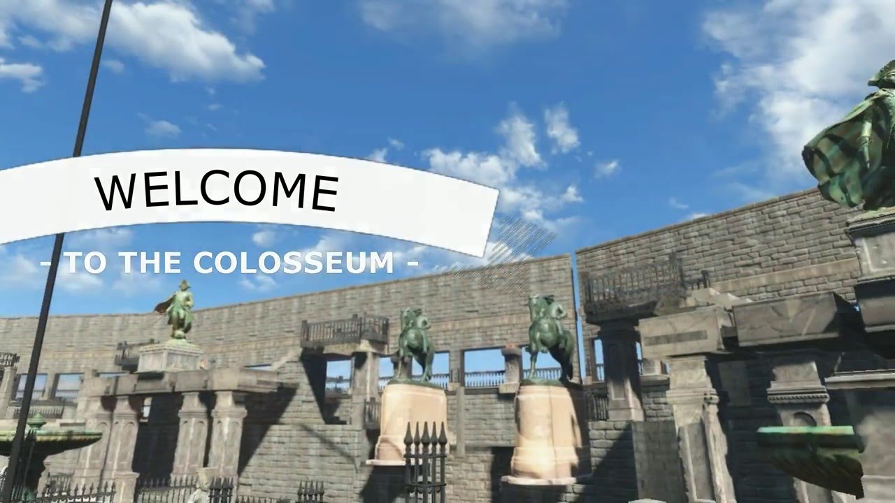 FALLOUT 4 ROMAN COLOSSEUM TOUR OF EAST WING - YouTube