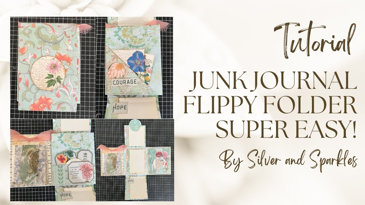 Grab some paper! Let's make a Junk Journal Flip Folder Super EASY ...