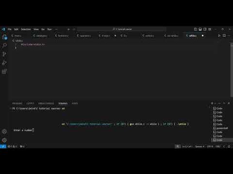 while loop statement tutorial - C programming language - YouTube
