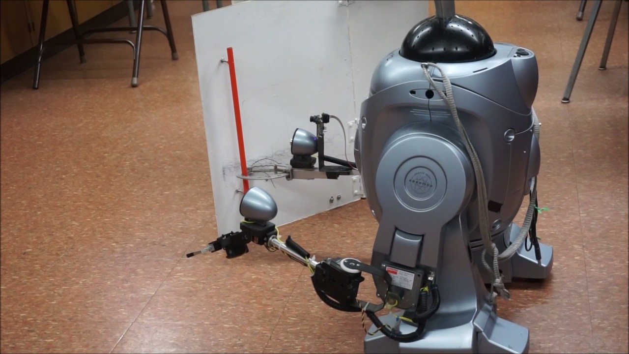Scout robot gets a drink - YouTube
