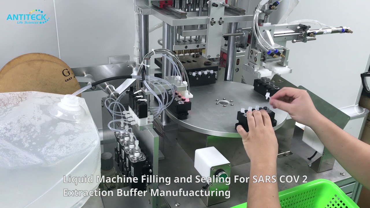 Liquid Machine Filling and Sealing For SARS COV 2 Extraction Buffer ...