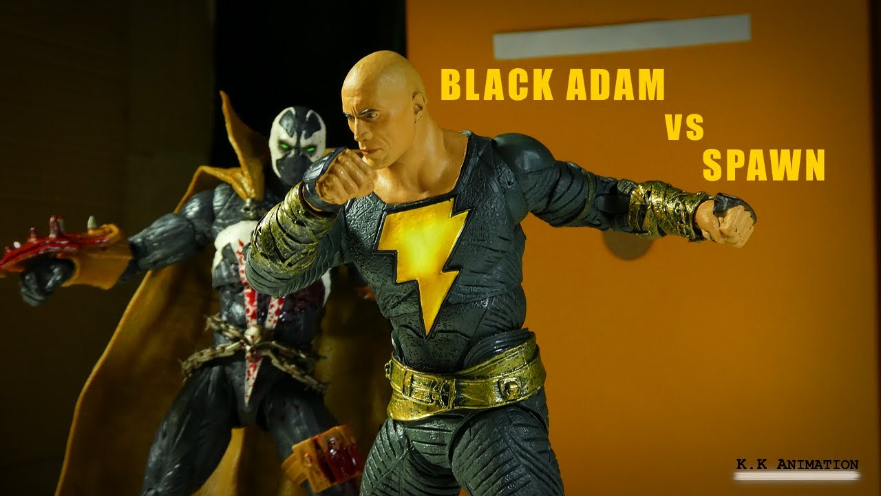 Black Adam vs Spawn Stop Motion (Mortal Kombat Battle Part 2) - YouTube