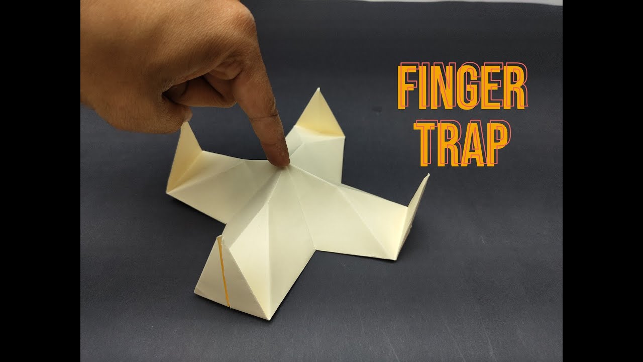 How to make DIY origami FINGER TRAP [paper finger trap, origami fidget ...