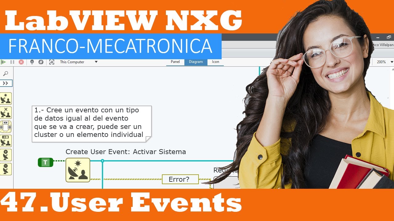 47 User Events (User Interface) #LabVIEW #NXG | Franco-Mecatronica ...
