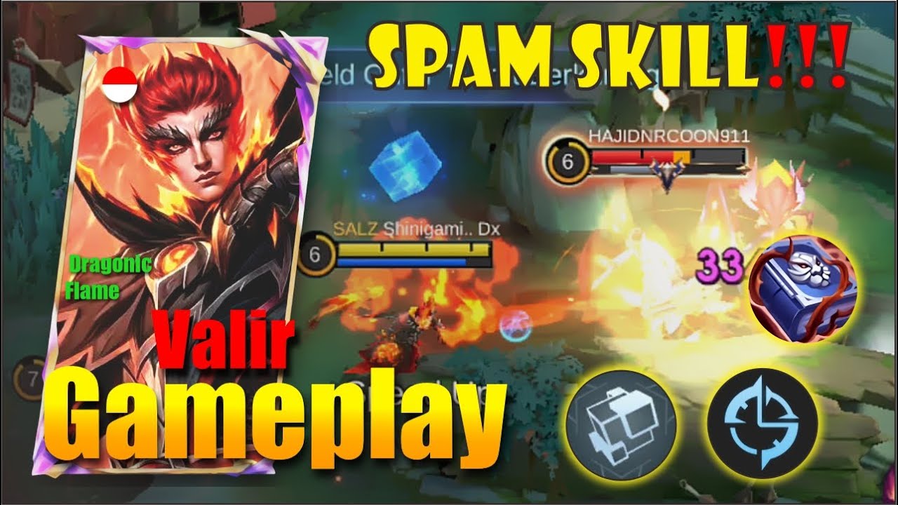 VALIR BUILD TANPA COOLDOWN‼️ENAK BANGET NYEPAM SKILL 1 KE LAWAN ‼️MLBB ...