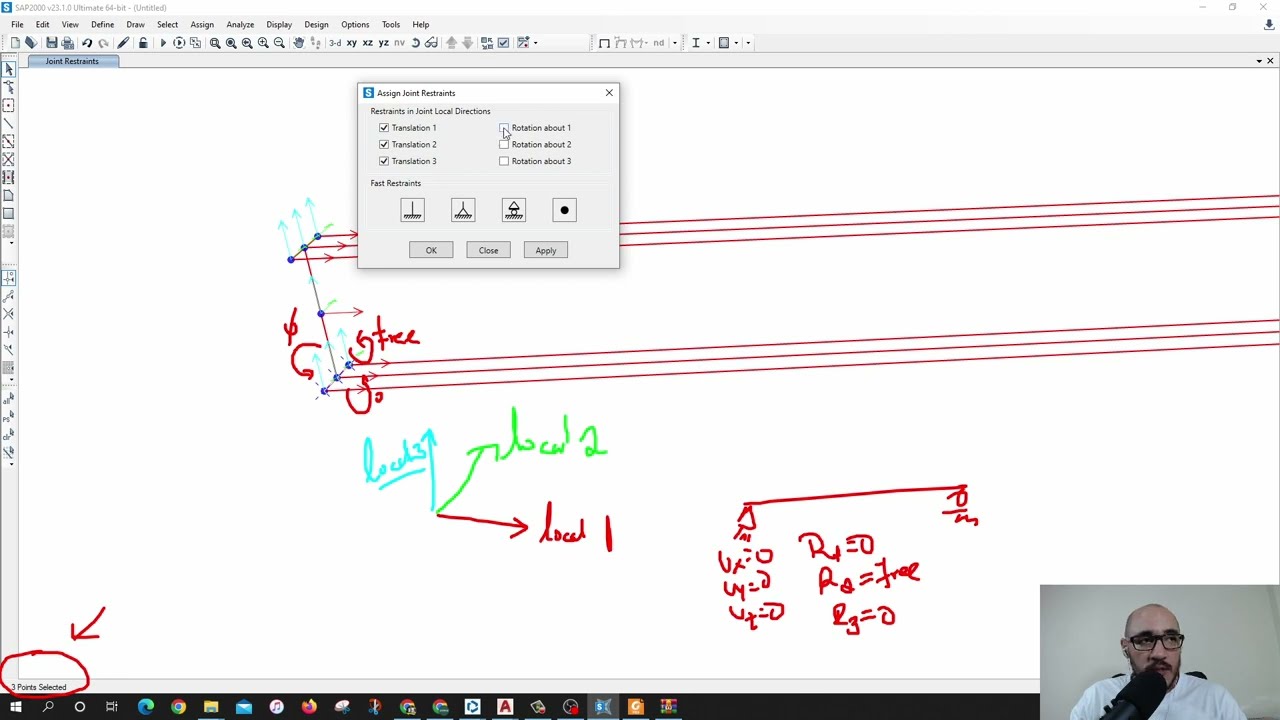 Calibración de modelos en SAP2000 Elementos beam and Shell | Section Cut - YouTube